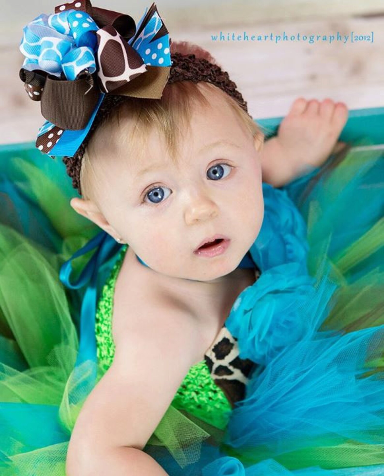 Baby Turquoise and Lime Giraffe Tutu Outfit up to 24M | Etsy
