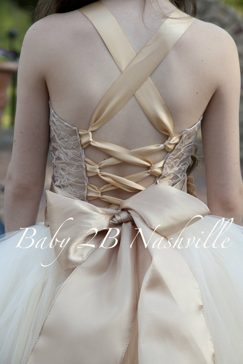 Rustic Dress Burlap Dress Lace Dress Flower Girl Dress Wedding | Etsy