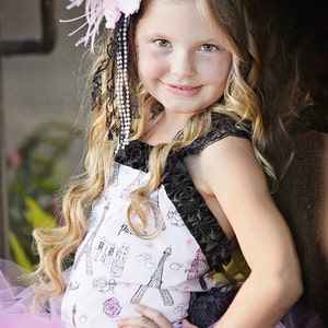 Pink Paris Costume Tutu Costume Paris Tutu Birthday Costume Baby Paris ...