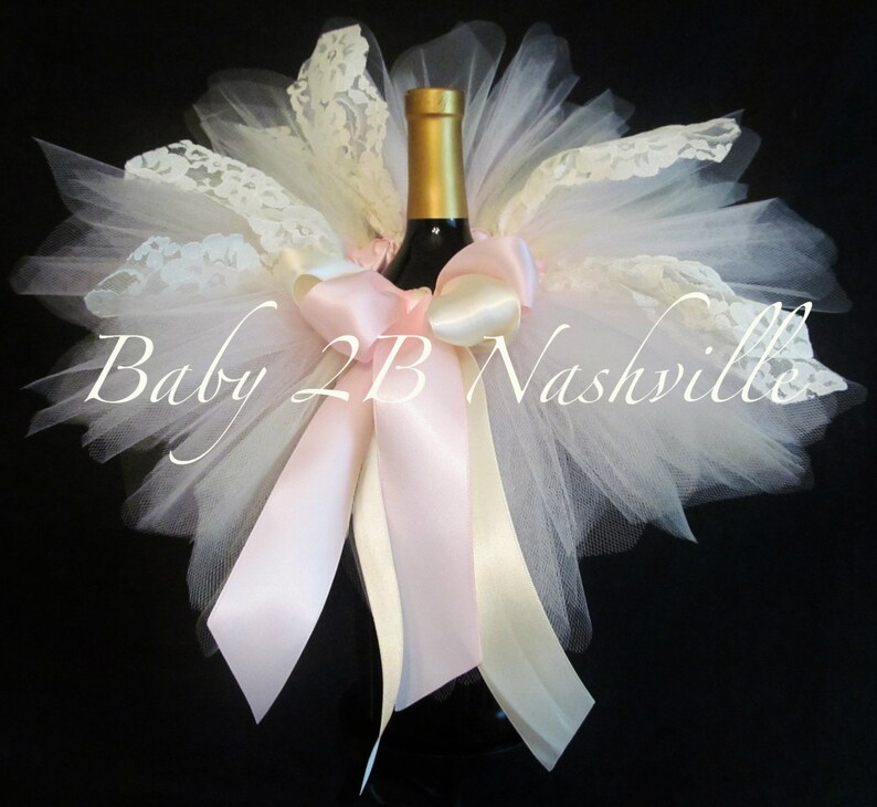 Lace Newborn Baby Tutu Set in Pink and Ivory ... Baby Shower | Etsy