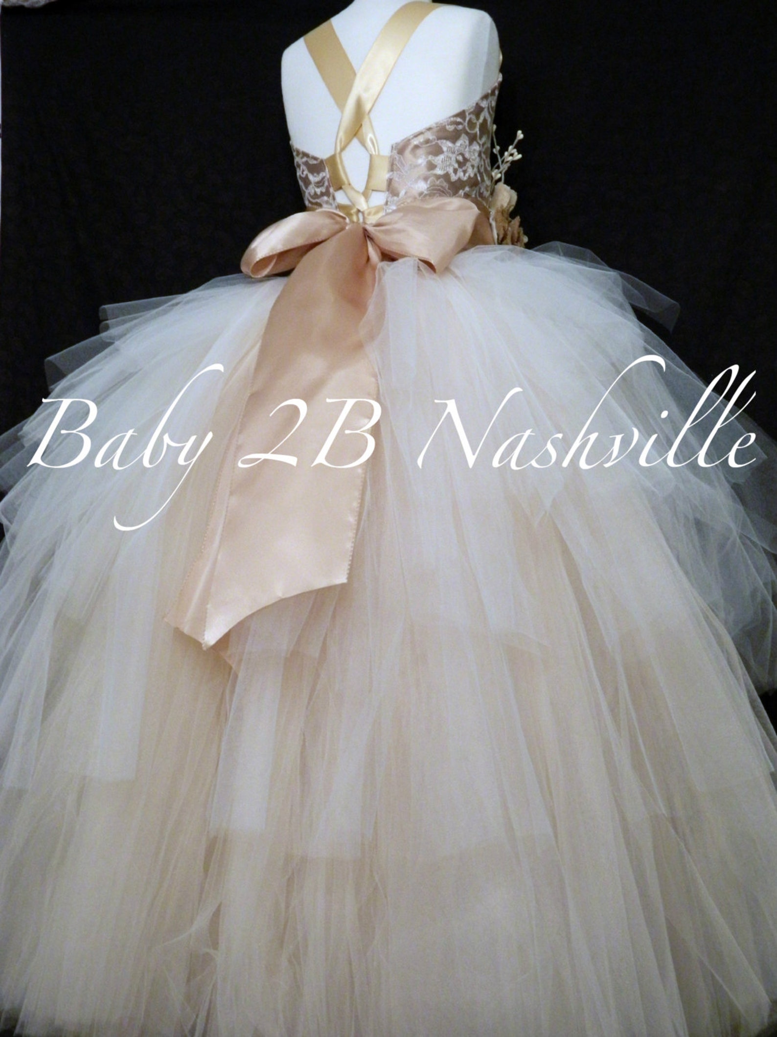 Rustic Dress Burlap Dress Lace Dress Flower Girl Dress Wedding | Etsy