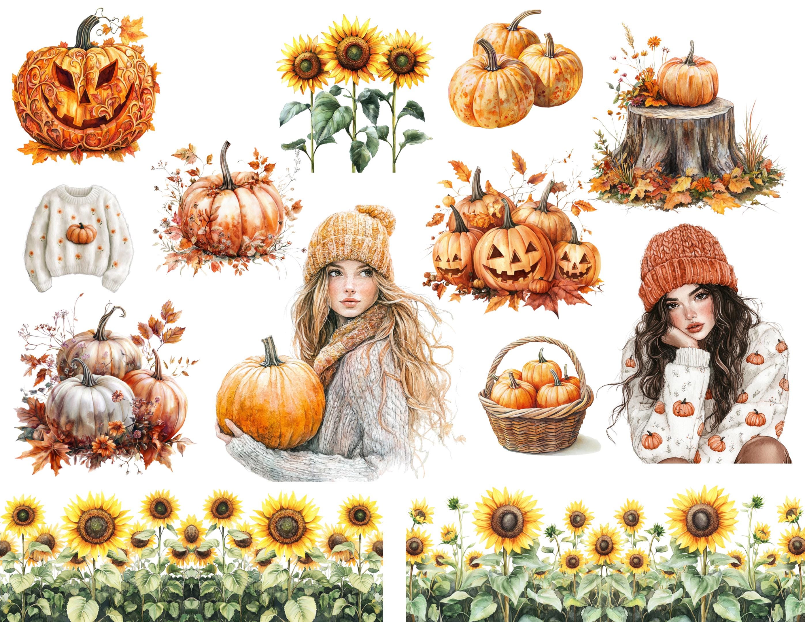Pumpkin Time,png,pumpkin Clipart,pumpkin Stickers - Etsy