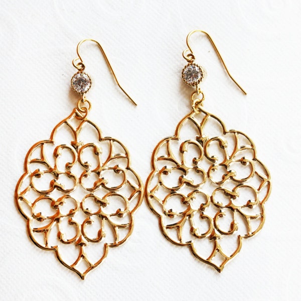 Filigree Earrings - Etsy
