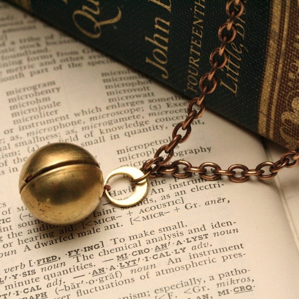 Ball Locket Necklace - Etsy