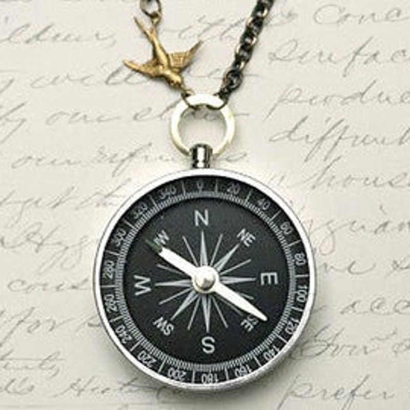 Compass Necklace - Etsy