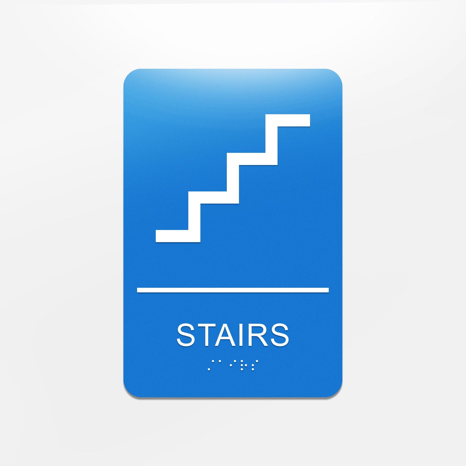 ADA Compliant Braille Stairs Sign Multiple Colors - Etsy