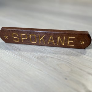 Washington State Ferry Spokane Miniature Name Plaque - Etsy