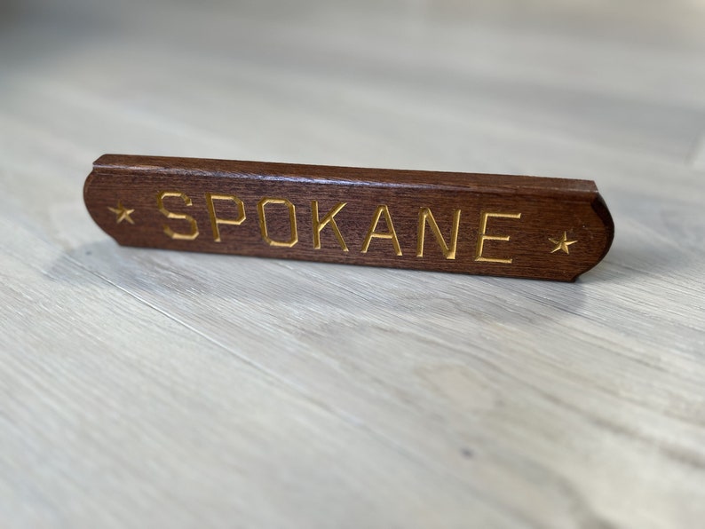 Washington State Ferry Spokane Miniature Name Plaque - Etsy
