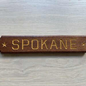Washington State Ferry Spokane Miniature Name Plaque - Etsy