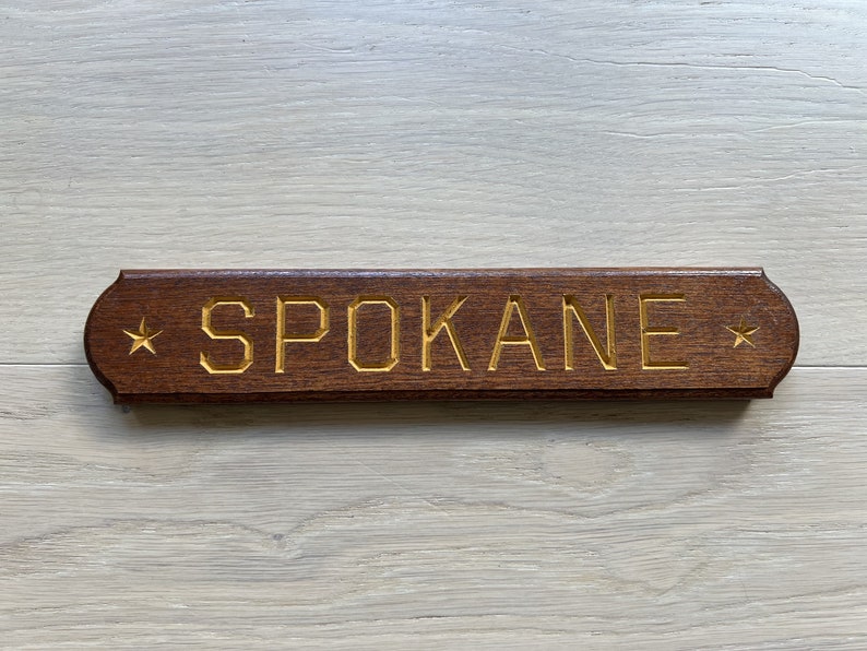 Washington State Ferry Spokane Miniature Name Plaque - Etsy