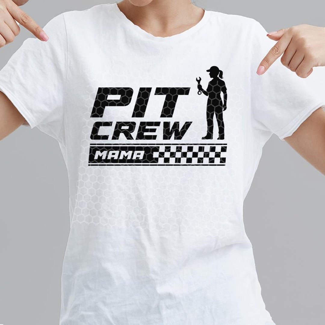 Pit Crew Mama SVG and PNG Design | Pit Crew Silhouette and Svg Cutfiles ...
