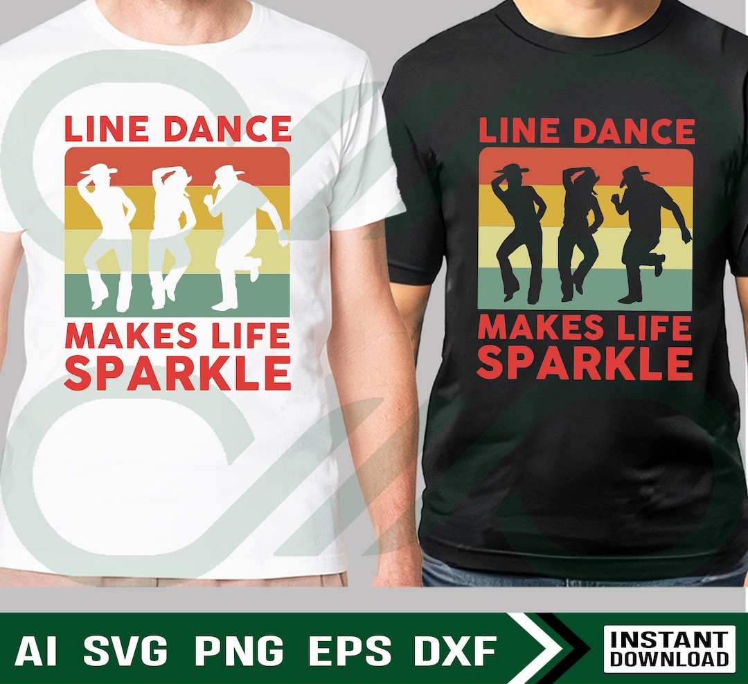 Line Dance SVG PNG | Line Dance Svg Cutfiles for Cricut | Line Dance ...