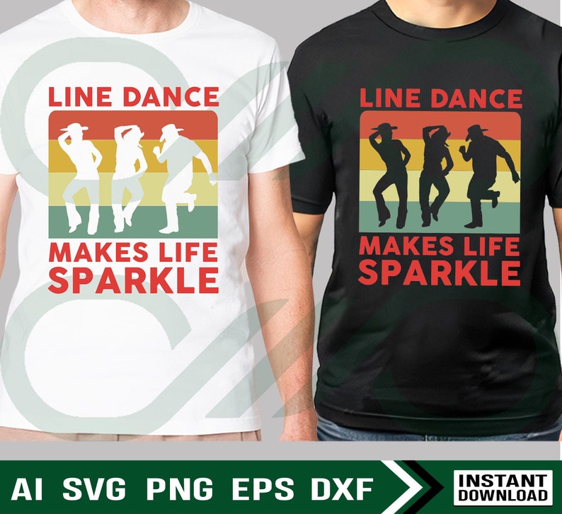 Line Dance SVG PNG | Line Dance Svg Cutfiles for Cricut | Line Dance ...