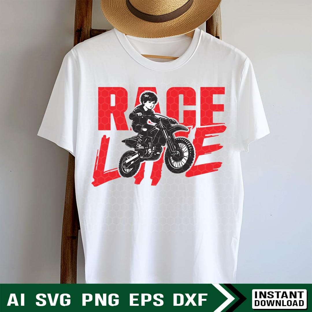 Race Life SVG PNG | Motocross Svg Cricut and Silhouette | Toddler Ride ...