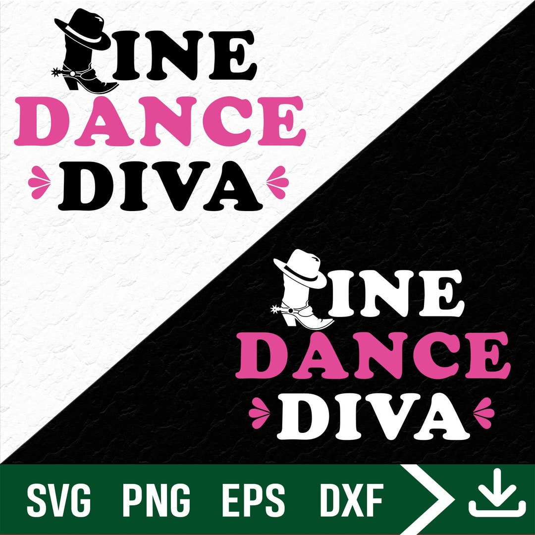 Line Dance SVG PNG | Linedance Silhouette and Svg Cutfiles for Cricut ...