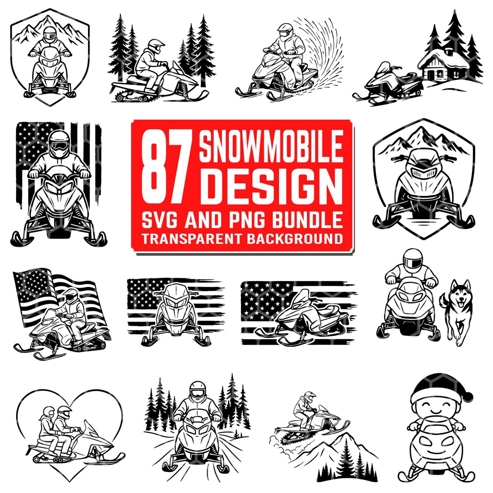 87 Snowmobile SVG and PNG | Snowmobile Silhouette and Svg Cutfiles for ...