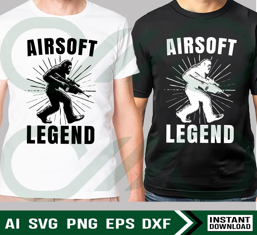 Airsoft SVG PNG Airsoft Svg Cutfiles for Cricut Bigfoot Airsoft Legend ...
