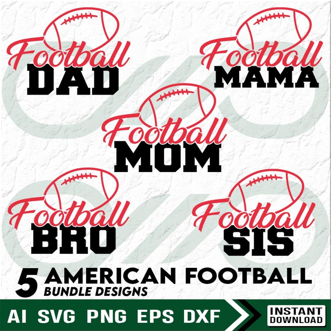 Football Svg Png Bundle | Football Svg Cutfiles for Cricut | Funny ...