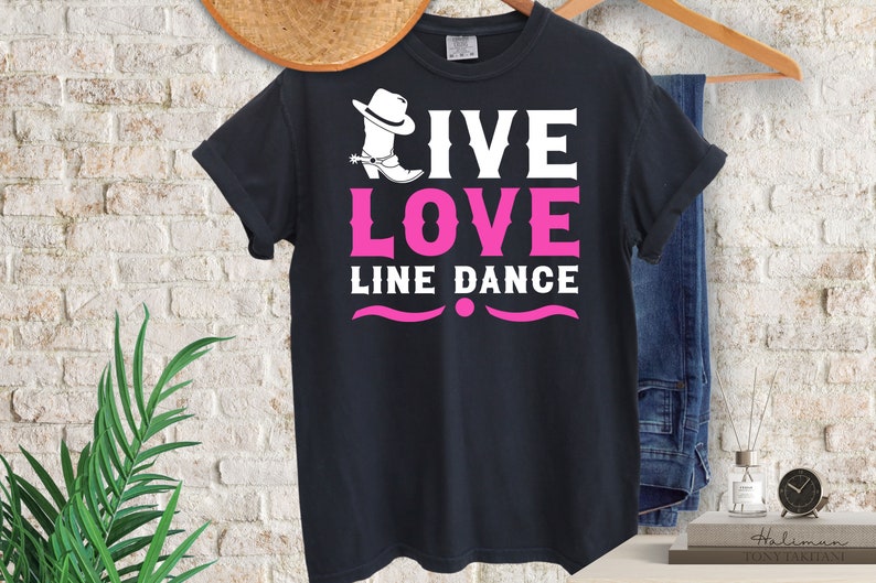 Line Dancing Silhouette Svg File for Cricut, Live Love Dance Svg, Line ...