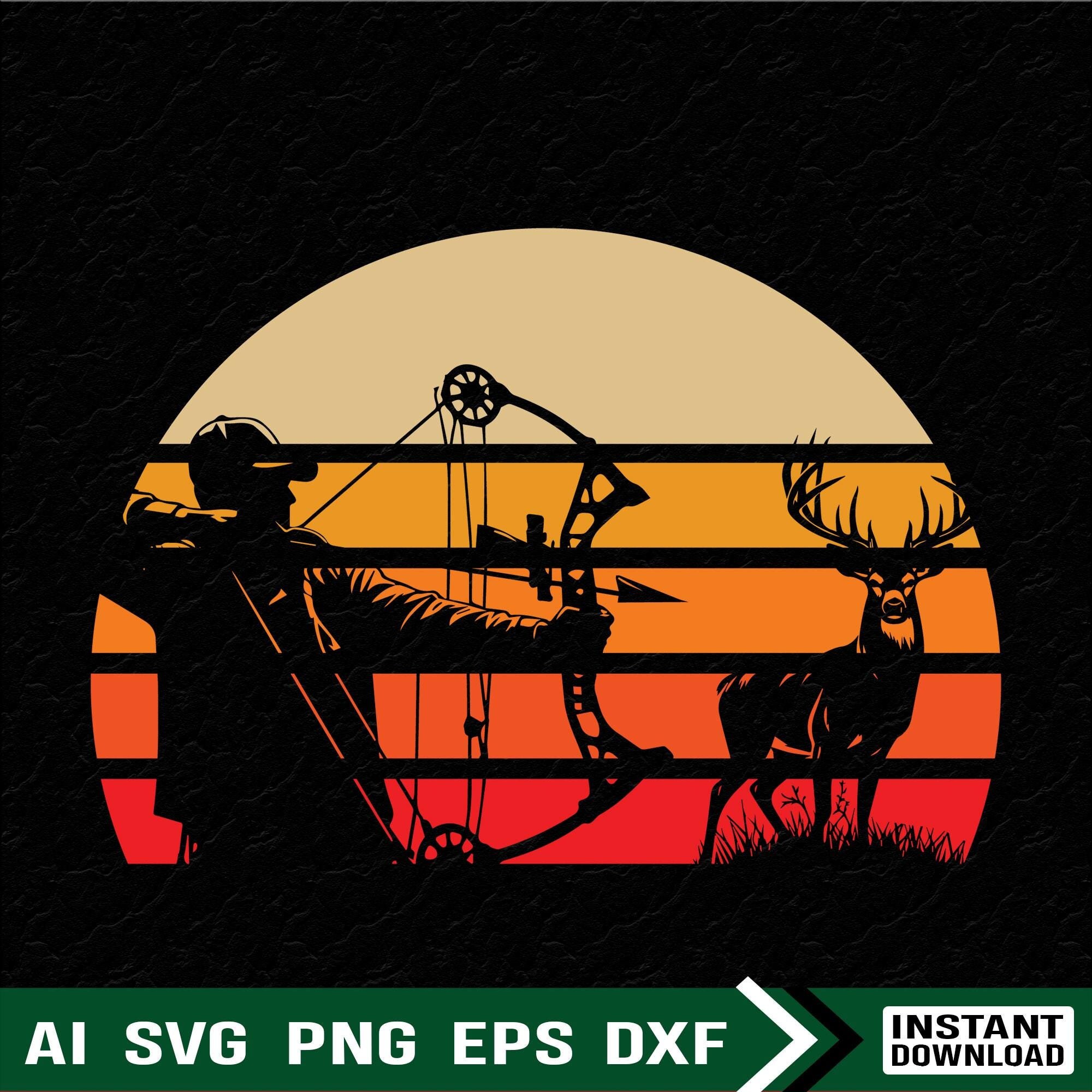 Deer Hunting Svg Png Deer Hunting Retro Svg Deer Svg Cutfiles for ...