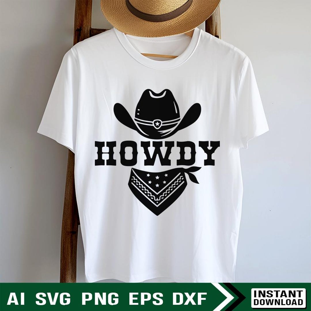 Howdy SVG PNG | Cowboy Svg Cutfiles for Cricut | Cowgirl Boots Svg Png ...