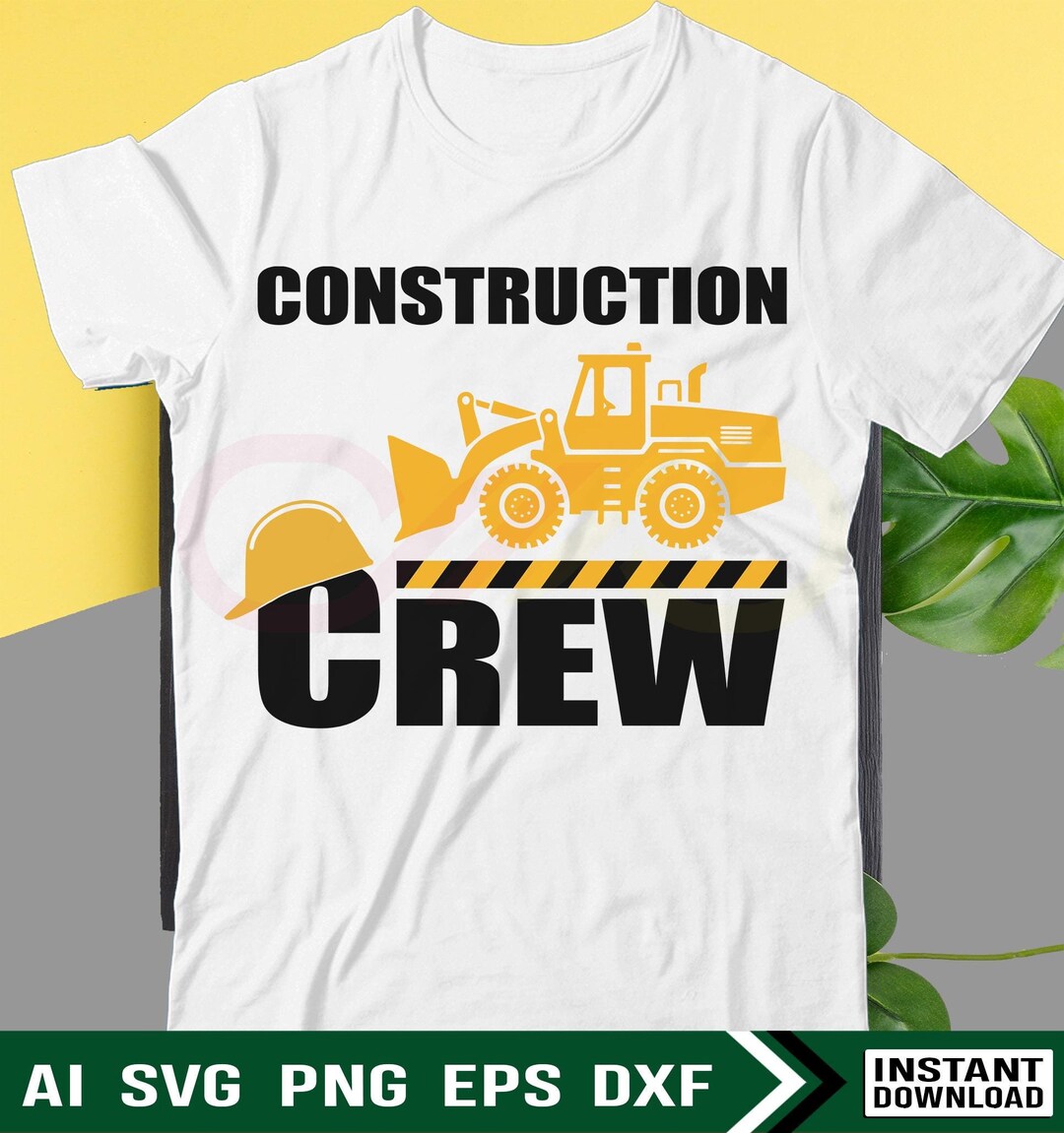 Construction Crew SVG PNG | Construction Svg Cutfiles for Cricut ...
