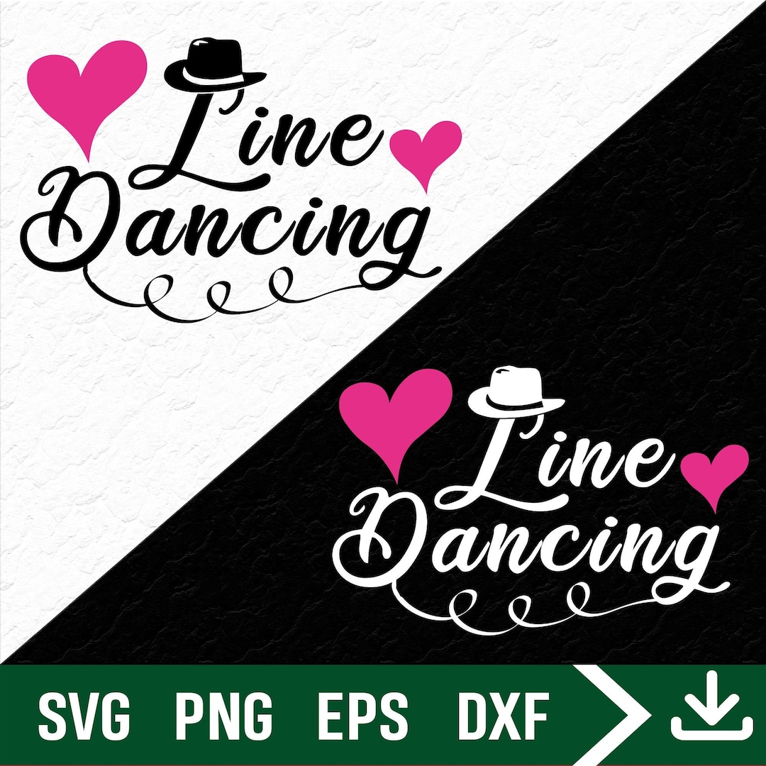 Line Dancing Silhouette Svg File for Cricut, Dancer Svg, Dance Team Svg ...