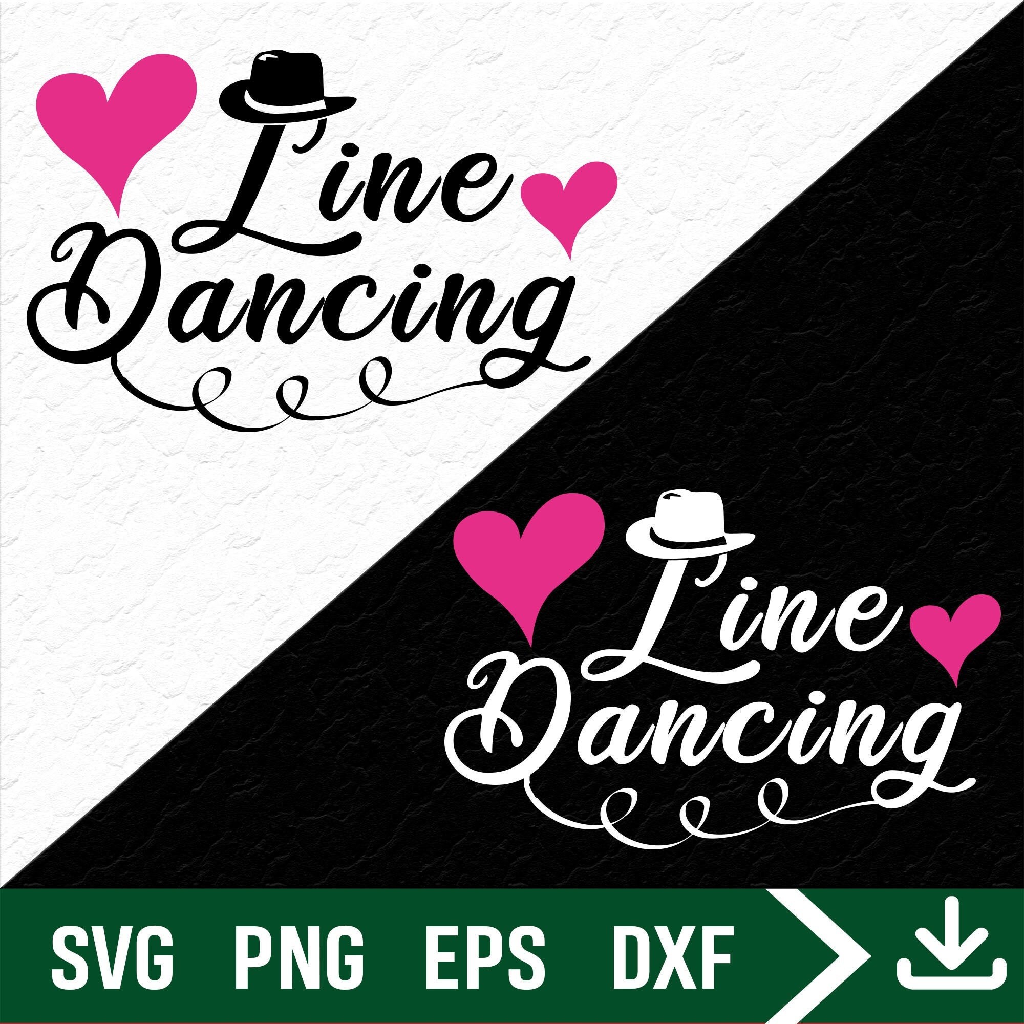 Line Dancing Silhouette Svg File for Cricut, Dancer Svg, Dance Team Svg ...