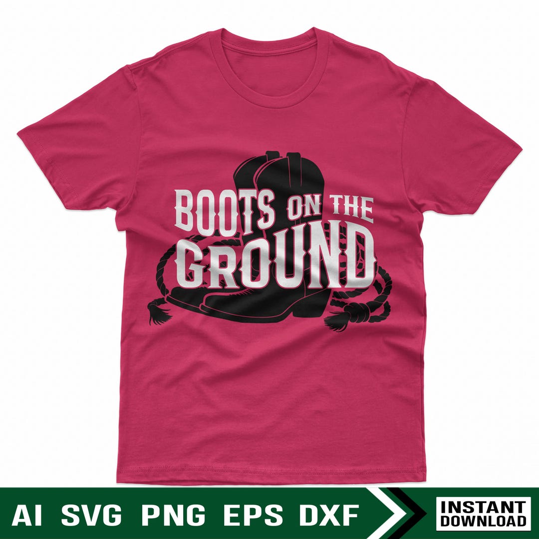 Boots on the Ground SVG: Linedance Cowboy Boots Design (digital ...
