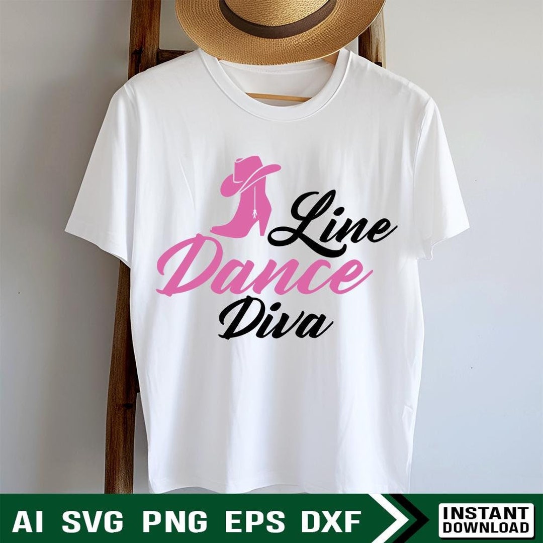 Line Dance SVG PNG | Line Dance Svg Cutfiles for Cricut | Line Dance ...