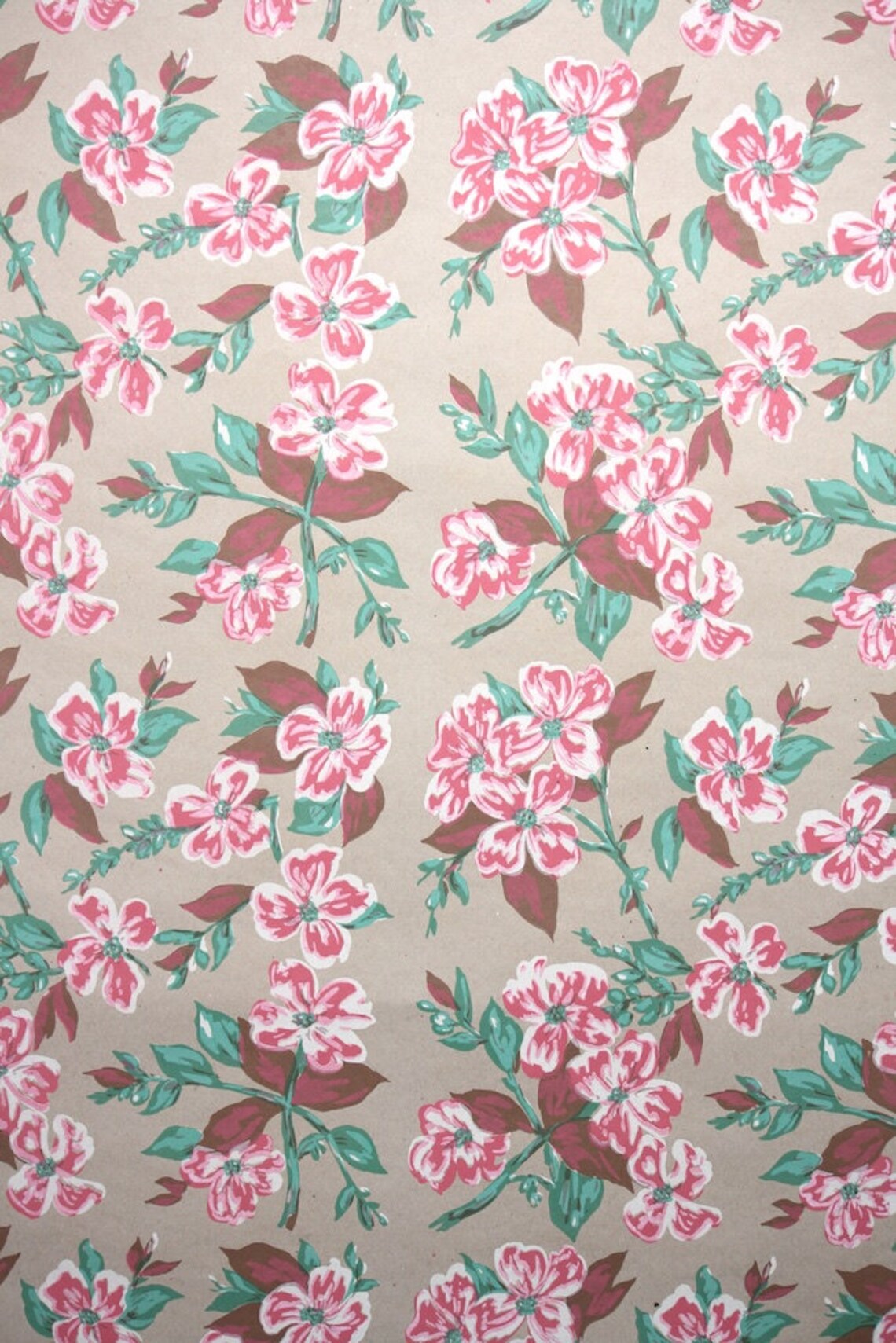 1940s Vintage Wallpaper by the Yard Vintage Kraft Paper - Etsy