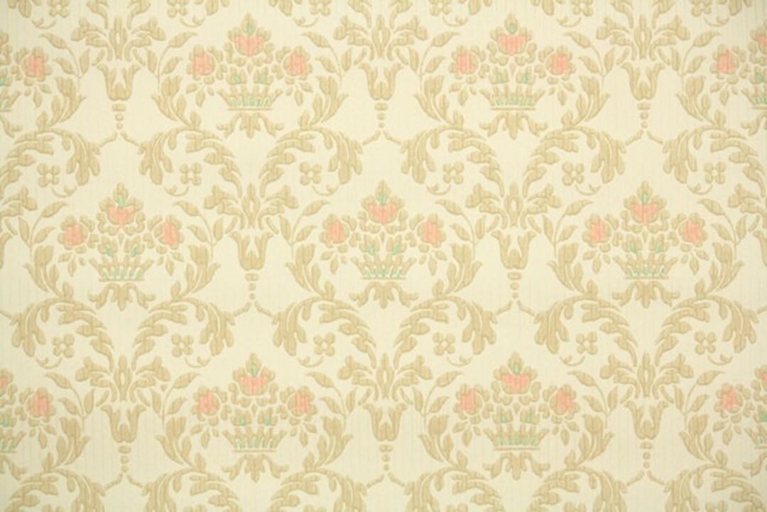 1930s Vintage Wallpaper by the Yard Antique Victorian Style Damask - Etsy