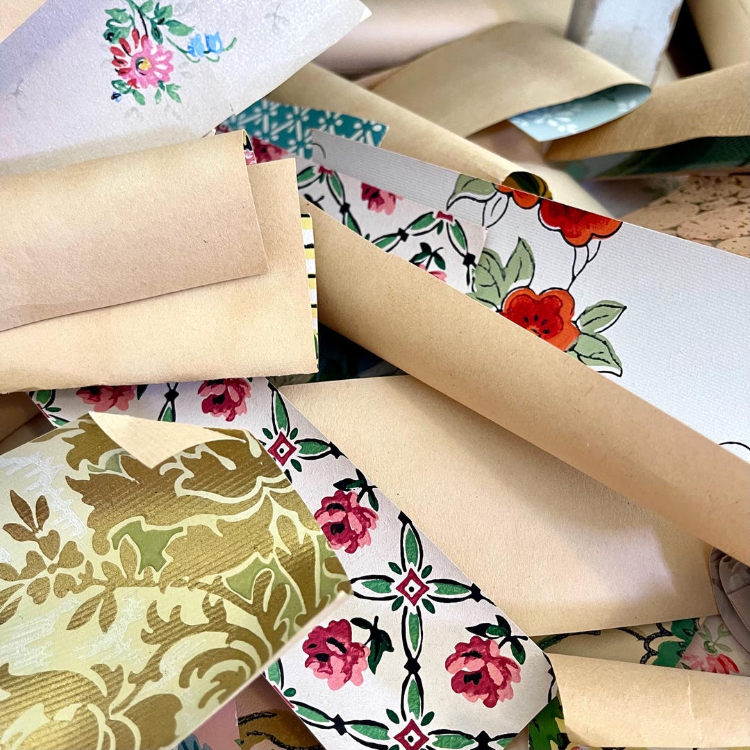 Vintage Wallpaper Box of Scraps - Inspiration in Every Box - Etsy