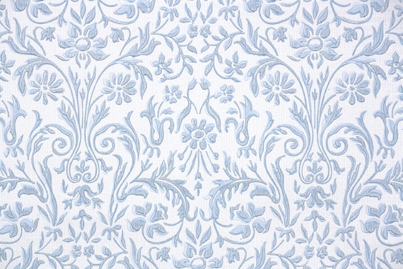 Light Blue Vintage Wallpaper