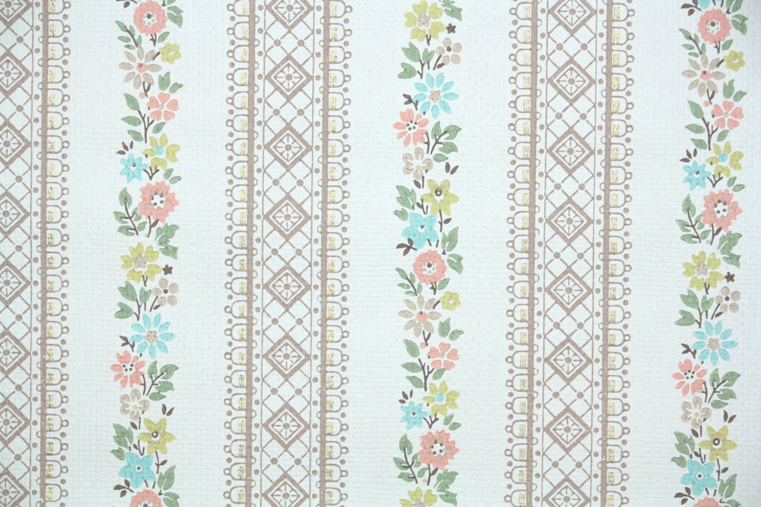 1950s Floral Wallpaper