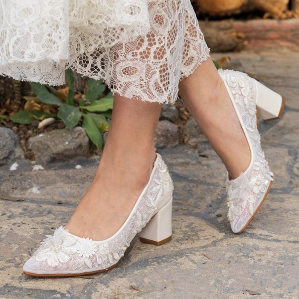 Lace Wedding Shoes - Etsy