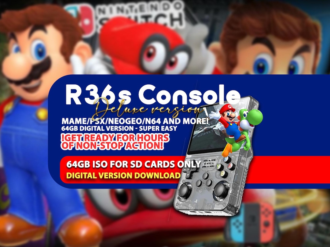 R36S 64GB ISO Image for R36S Console Ultimate Game Collection With ...