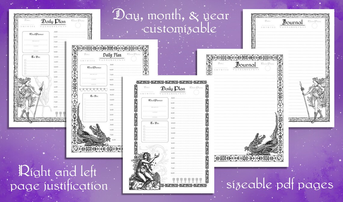 Printable Pagan Planner MEGA PDF File - Almost 300 Pages of ...