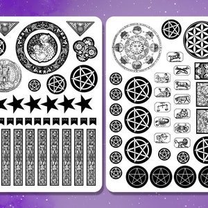 Pagan Planner Stickers Print-and-cut File for Cricut and Silhouette ...