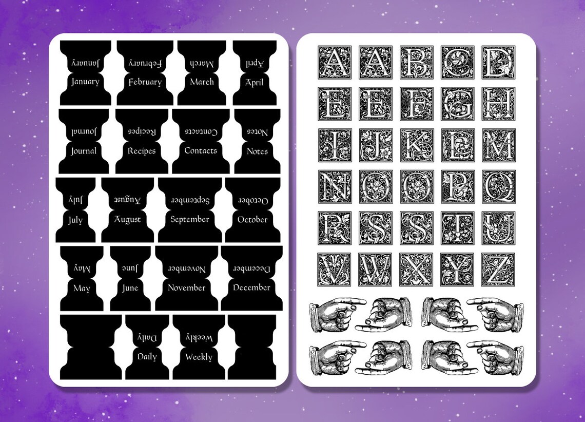 Pagan Planner Stickers Print-and-cut File for Cricut and - Etsy