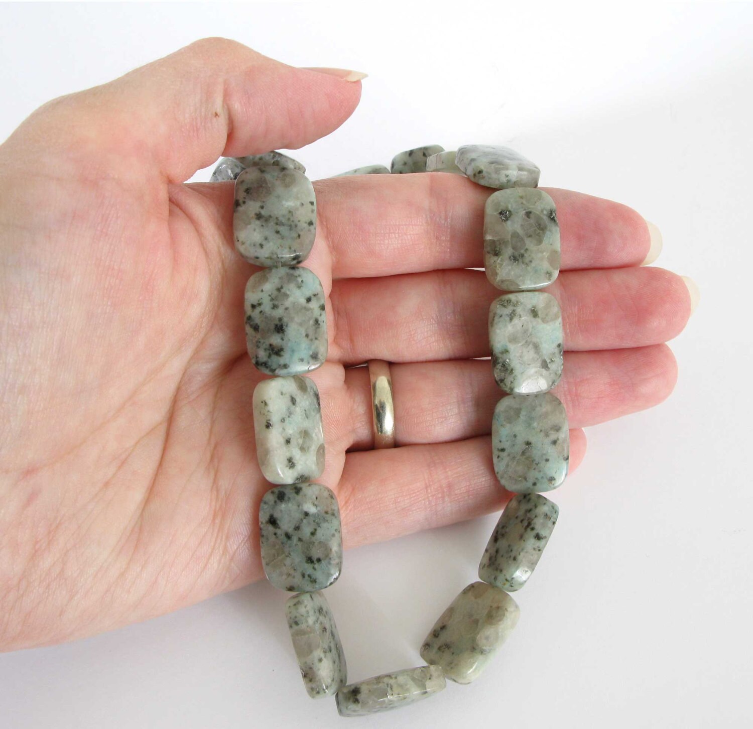 Sesame Jasper Beads Kiwi Jasper Beads 18mm Sesame Jasper | Etsy