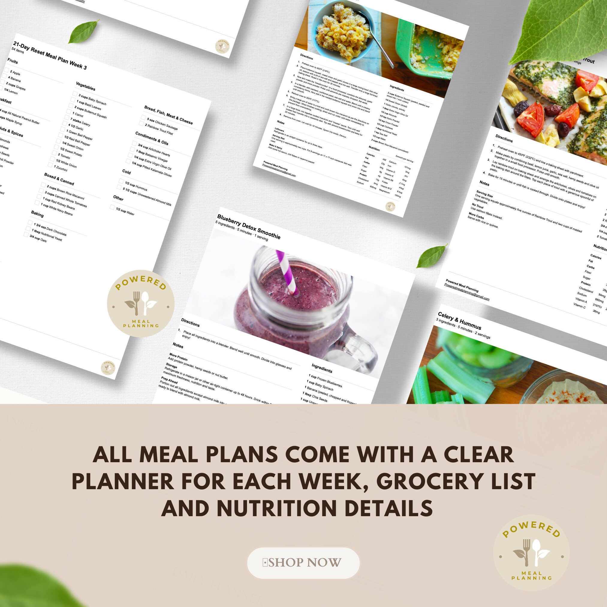 Mediterranean Meal Plan, 7 Day, Food Guide, Digital Download, Easy ...