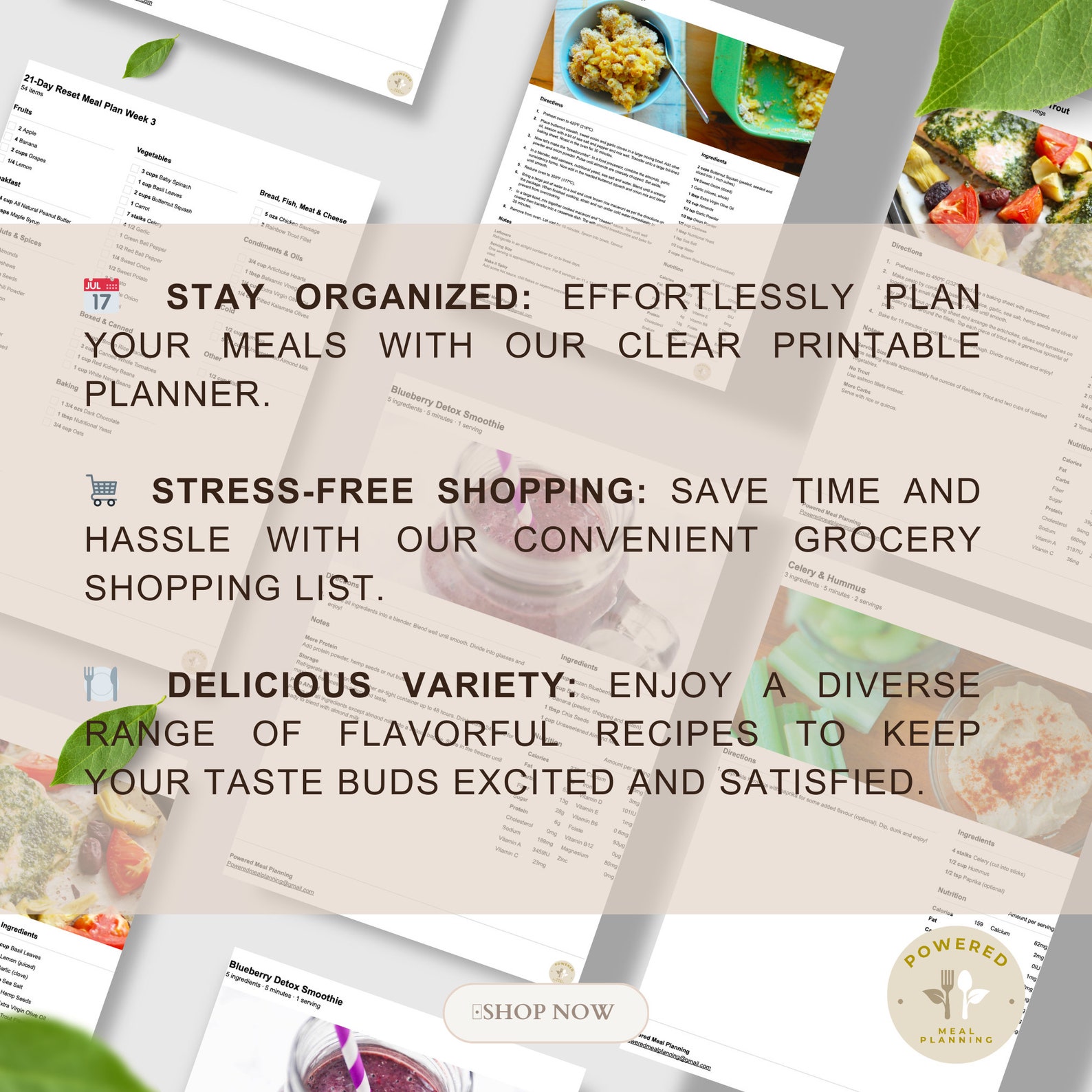 Mediterranean Meal Plan, 7 Day, Food Guide, Digital Download, Easy ...