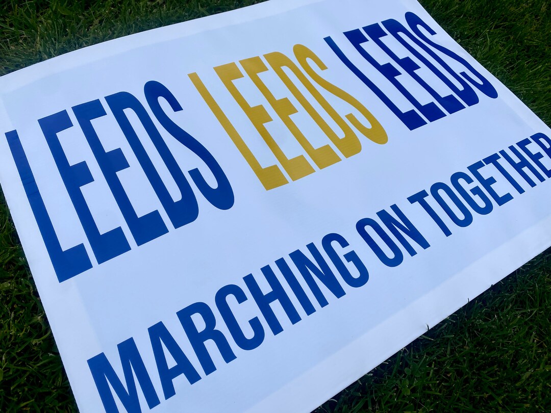 LEEDS LEEDS LEEDS Banner - Etsy UK