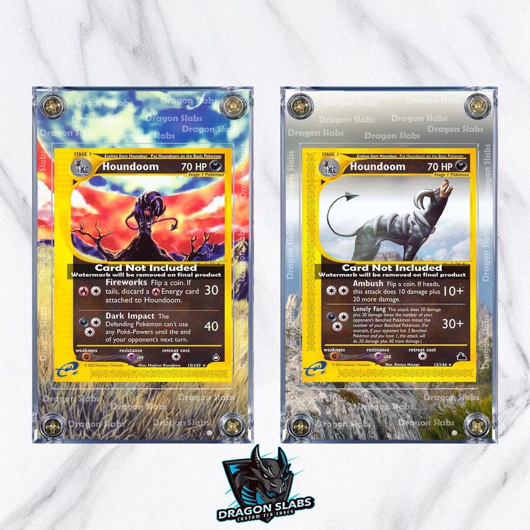 X2 Pokemon Houndoom Aquapolis Skyridge Extended Artwork Cases - Etsy