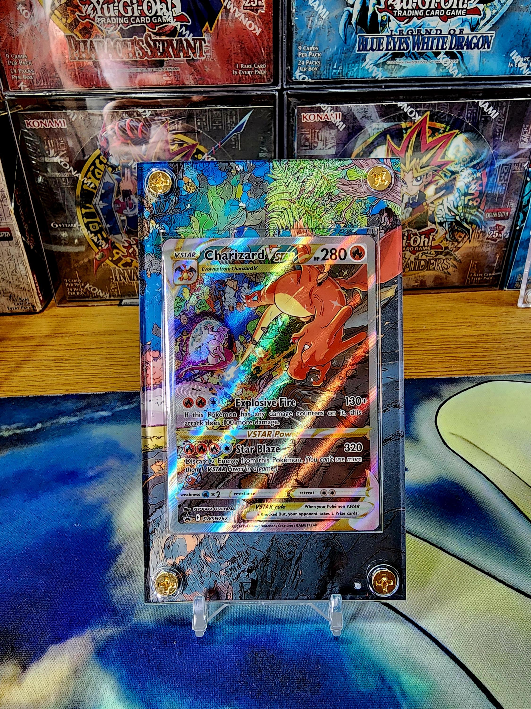 X3 Pokemon Charizard V Vstar Vmax SWSH260 261 262 Promo Custom Display ...