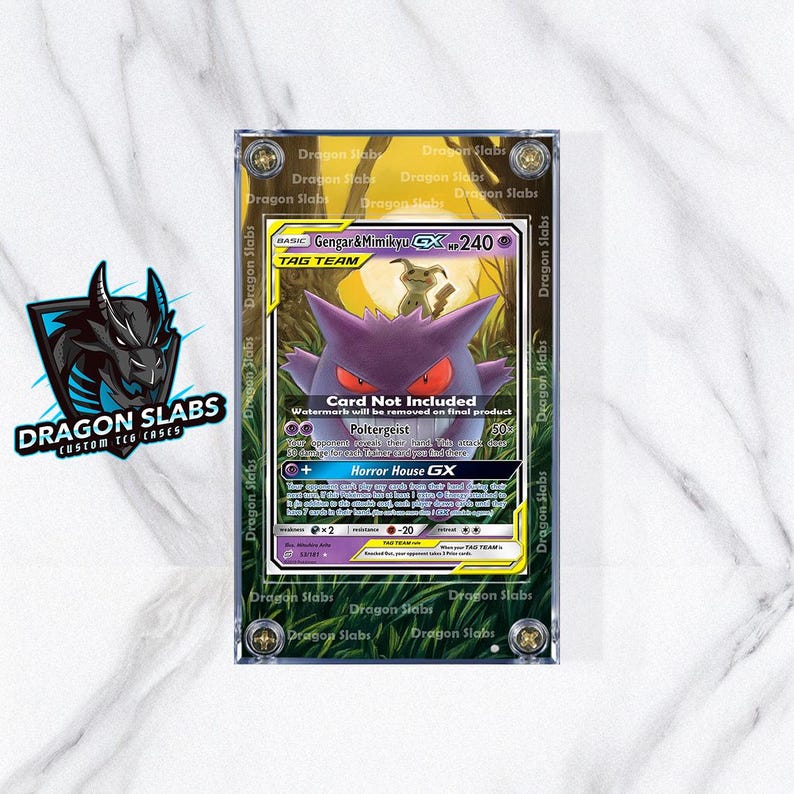Pokemon Gengar and Mimikyu GX Tag Team Sun and Moon 53/181 Extended ...
