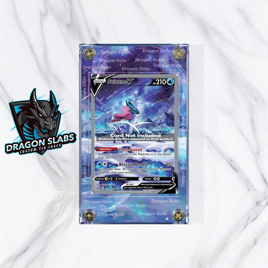 Pokemon Suicune V GG38 Crown Zenith Extended Artwork Case - Etsy