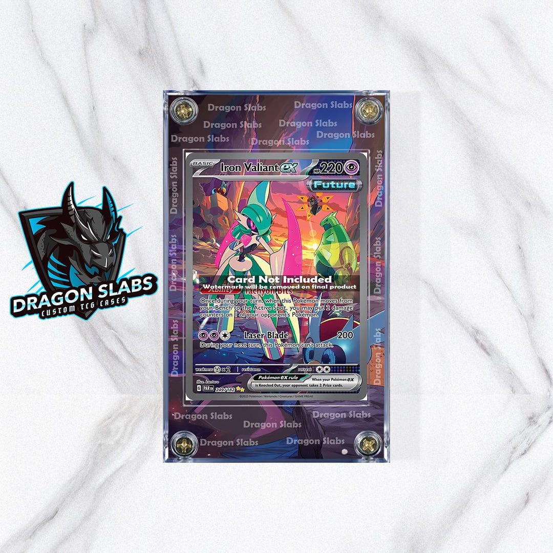 Pokemon Iron Valiant EX SIR 249/182 Paradox Rift Extended Artwork Case ...