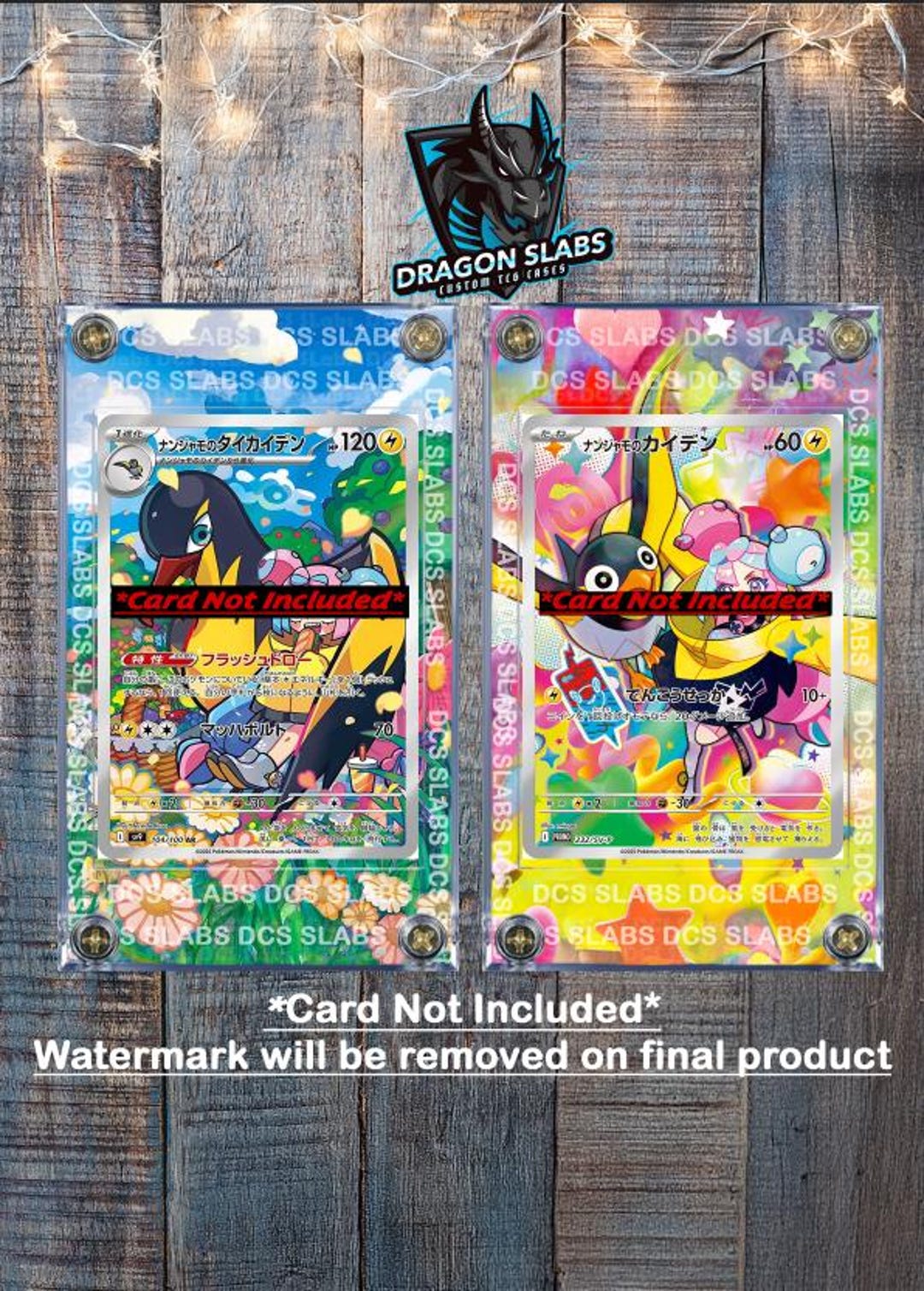 X2 Pokemon Iono's Wattrell Promo Iono's Killowattrel 104 Custom Display ...
